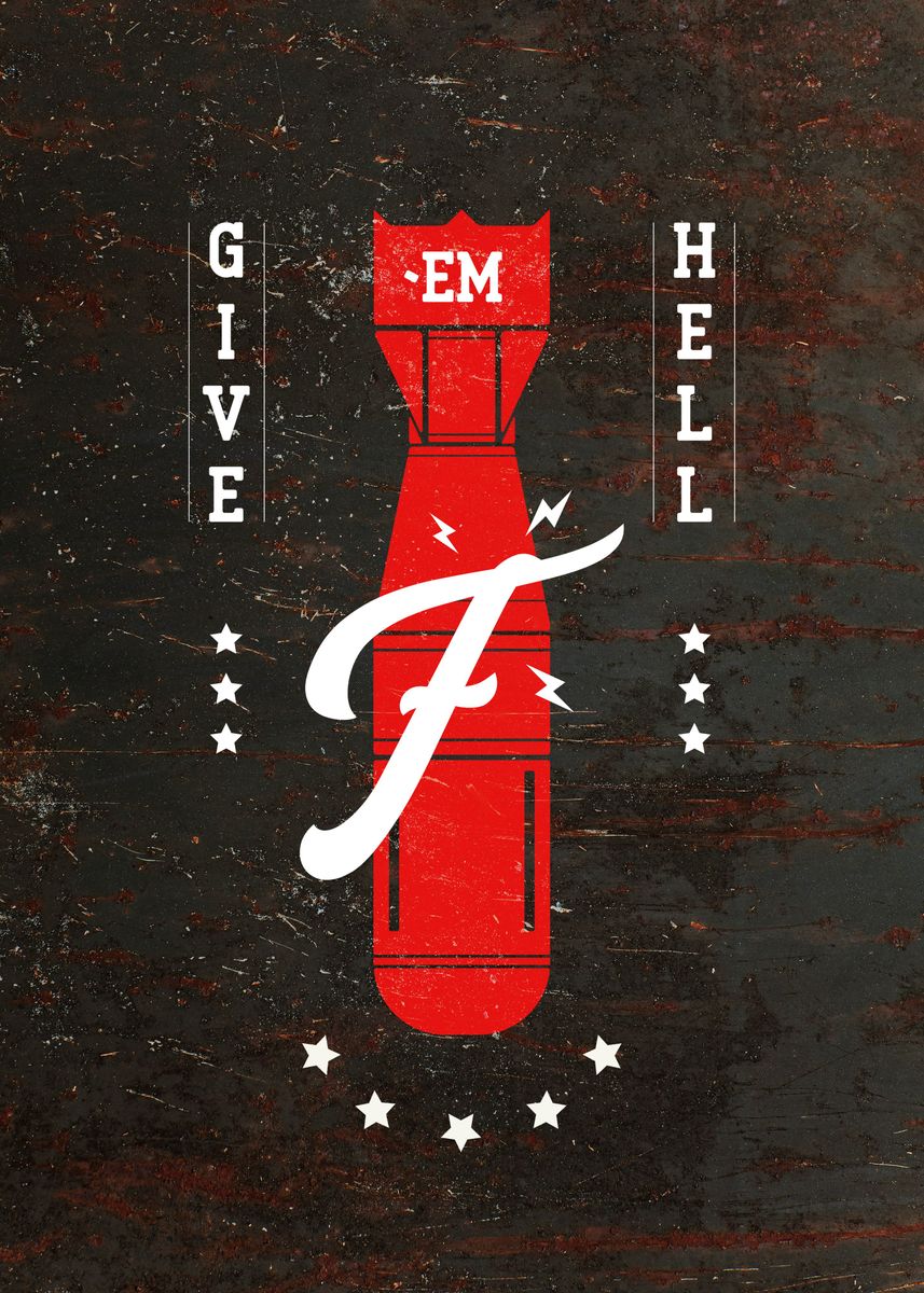 'F Bomb' Poster, picture, metal print, paint by Zeroqualityguaranteed ...