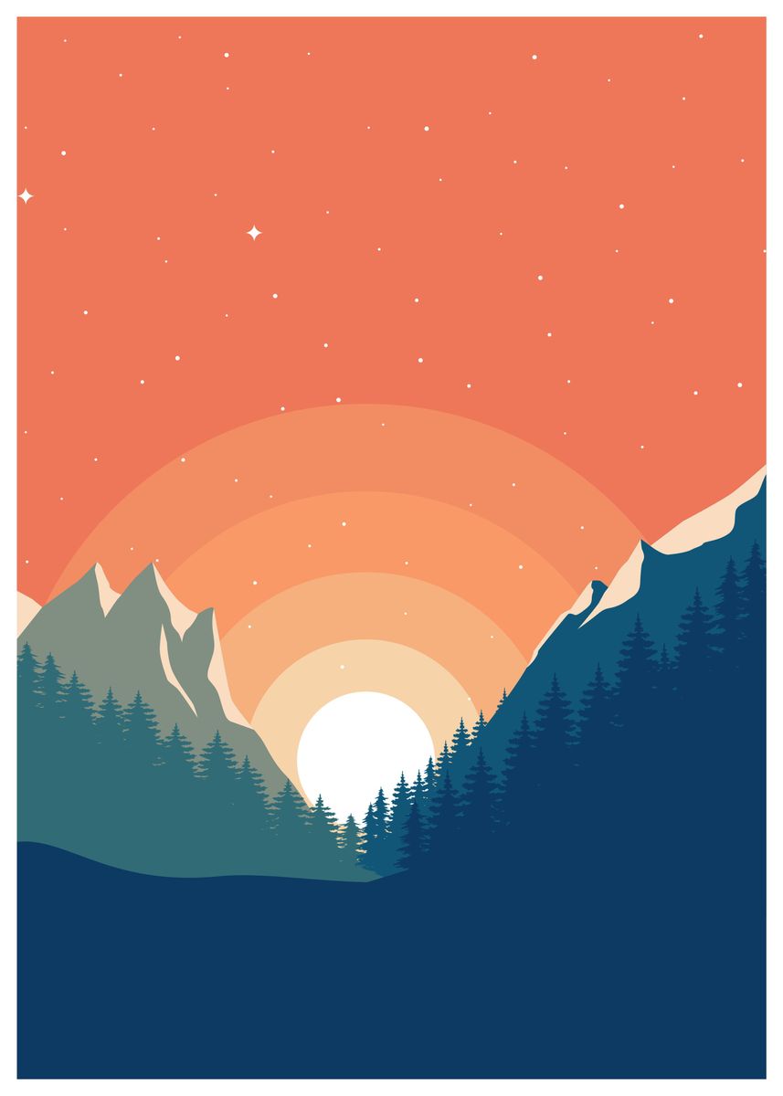 'landscape art' Poster by THELASTMINI MANTILY | Displate