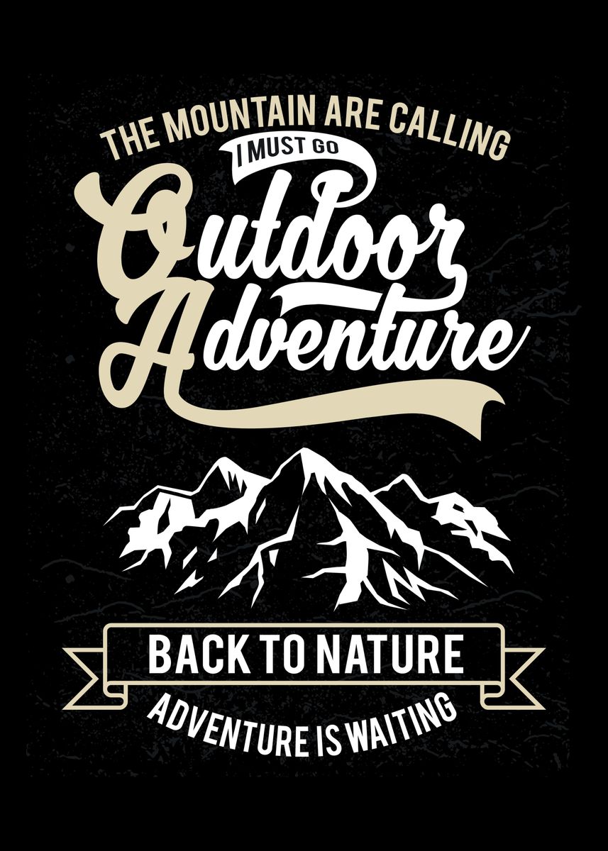 'Outdoor Adventure' Poster by thetshirtshop2020 | Displate
