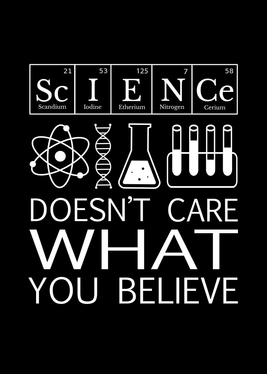 'Science laboratory joke ' Poster, picture, metal print, paint by Simon ...
