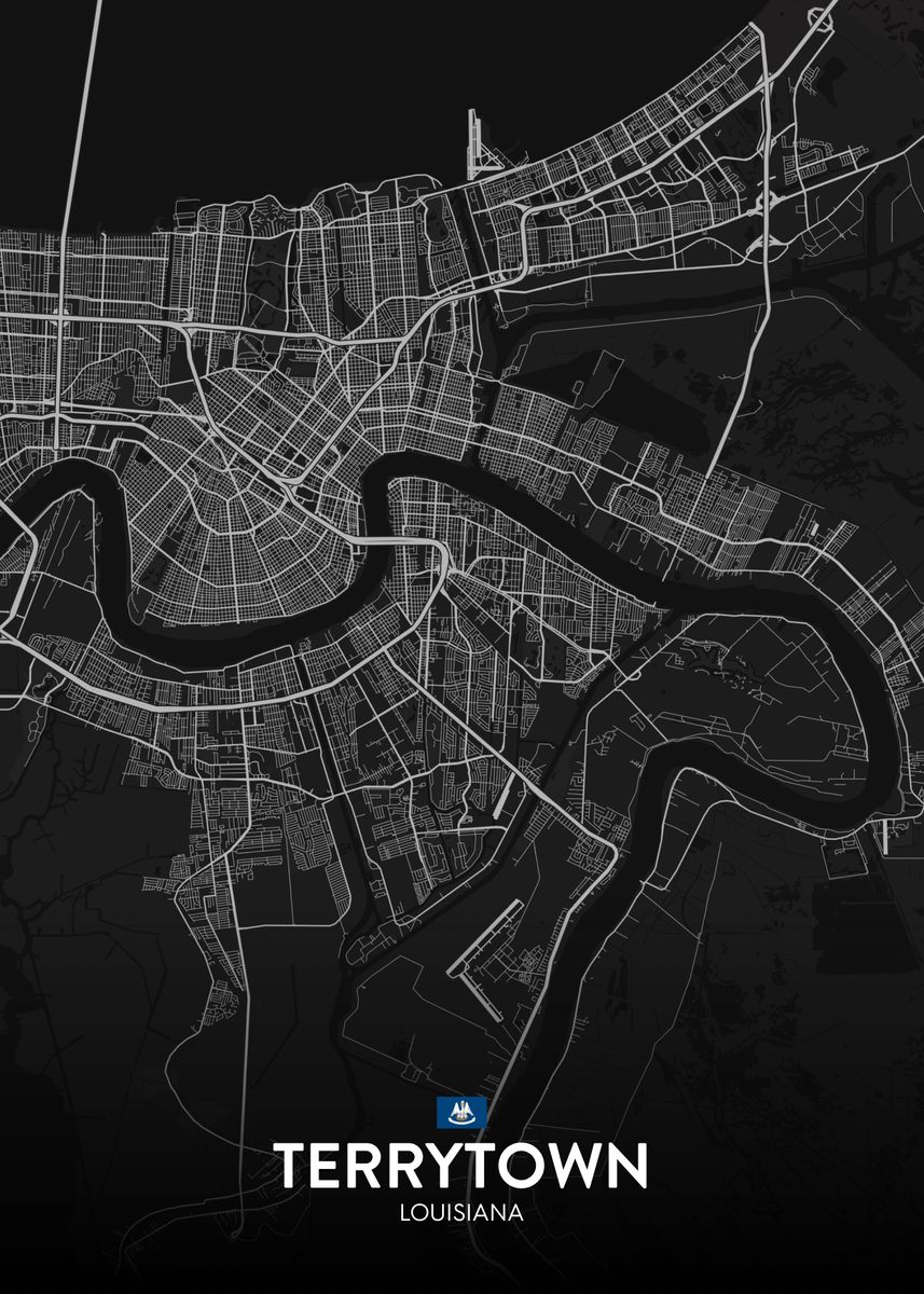 'Terrytown LA' Poster, picture, metal print, paint by IMR Designs ...