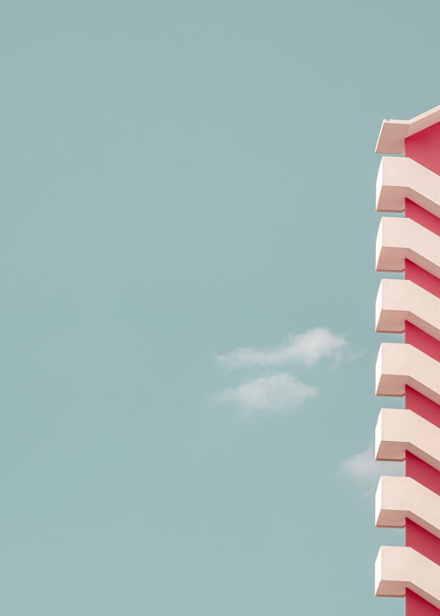 'Vertical Structure' Poster, picture, metal print, paint by Laura ...