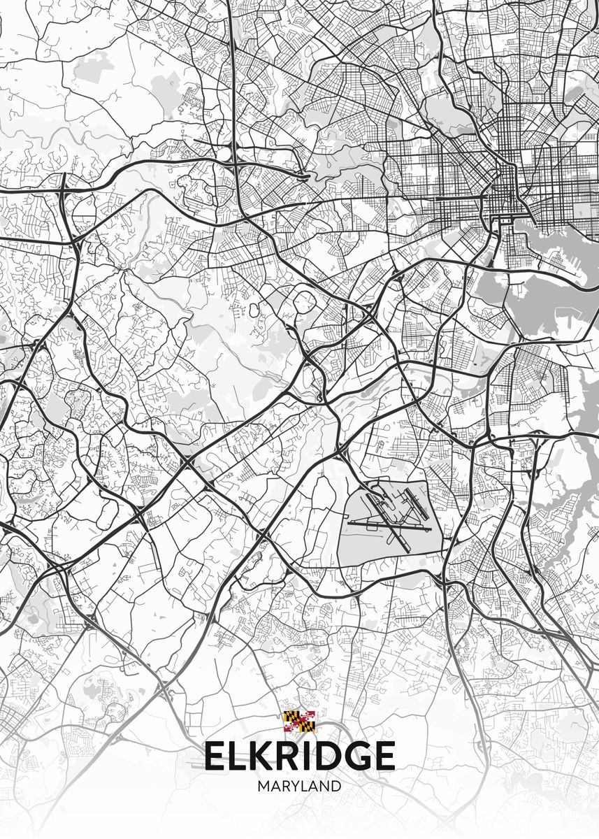 'Elkridge MD' Poster by IMR Designs | Displate