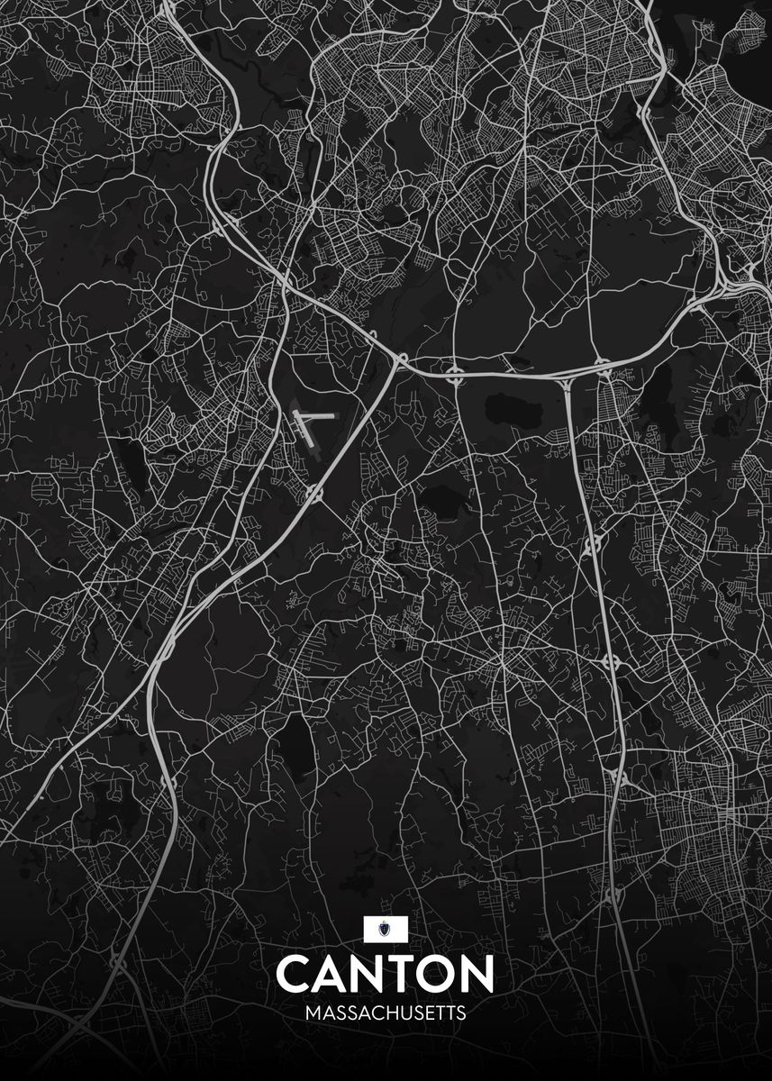 'Canton MA' Poster, picture, metal print, paint by IMR Designs | Displate