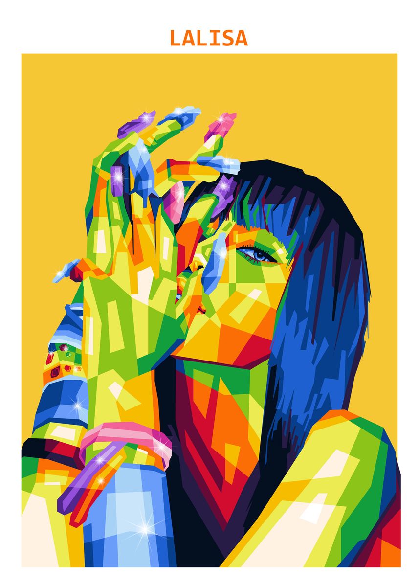 'Lalisa Lisa Rapper' Poster, picture, metal print, paint by Dinh Thi ...