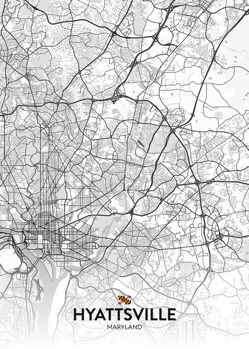 'Hyattsville MD' Poster by IMR Designs | Displate