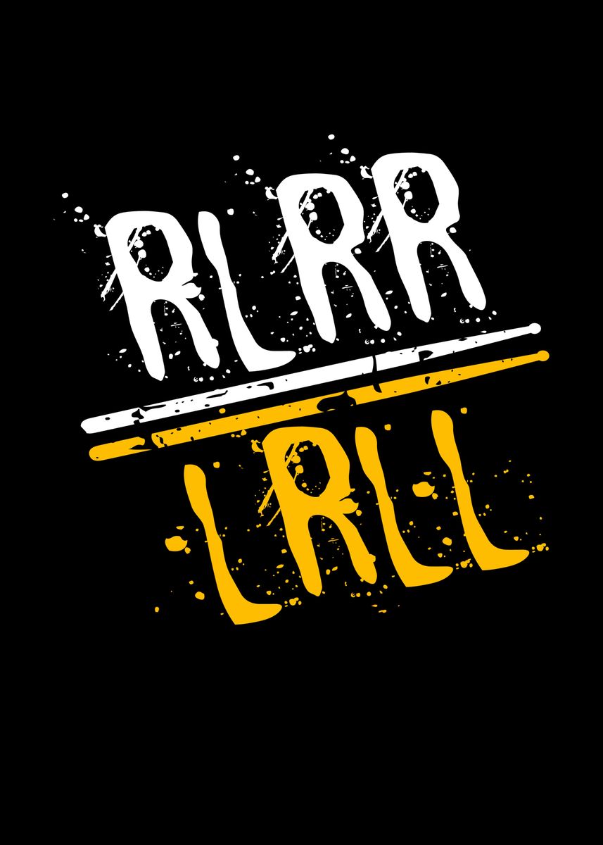 'RLRR LRLL Drummer' Poster by Mooon | Displate