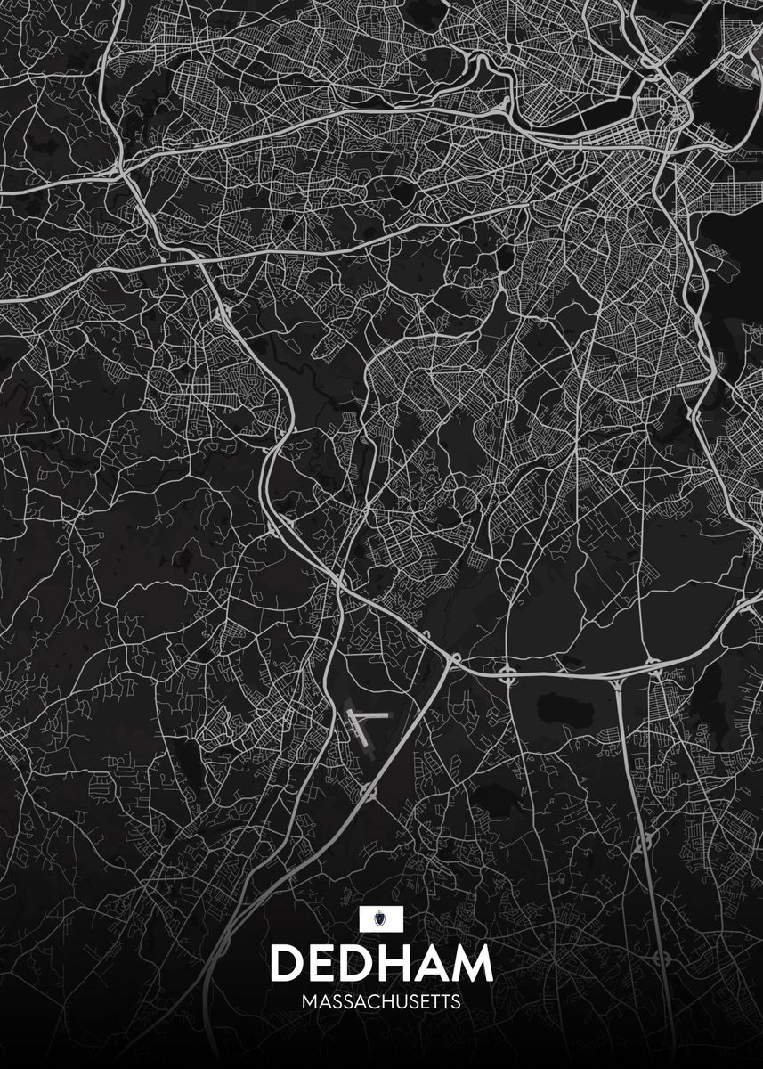 'Dedham MA' Poster by IMR Designs | Displate