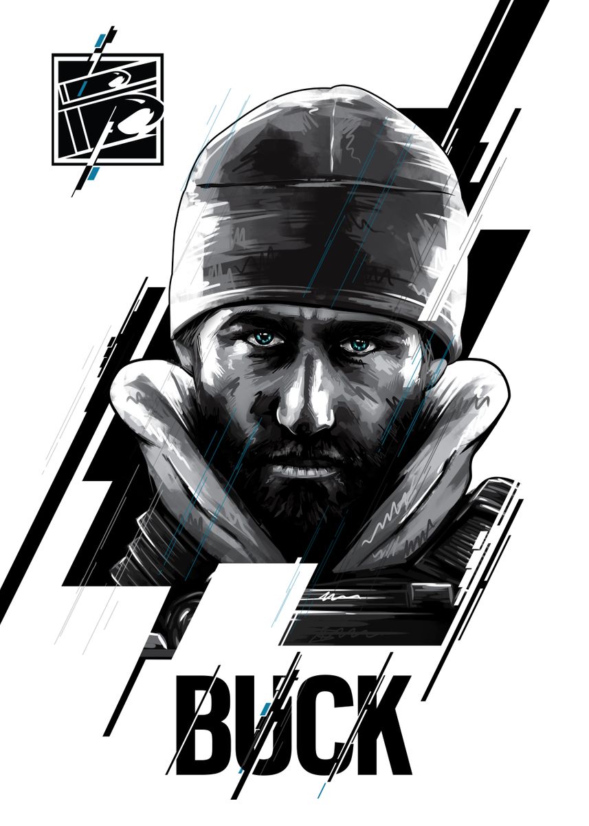 'Buck' Poster, picture, metal print, paint by Rainbow Six Siege | Displate