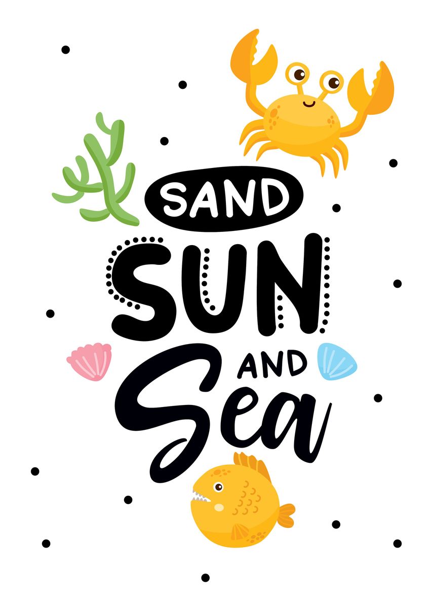 'sand sun and sea' Poster by Bao Nguyen | Displate