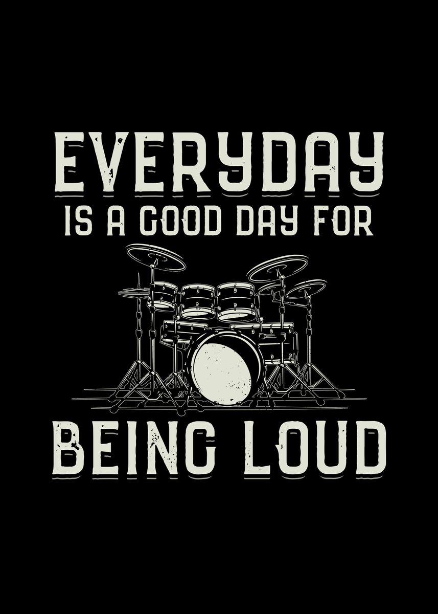 'Drummer Sayings Gift Ideas' Poster, picture, metal print, paint by TW ...