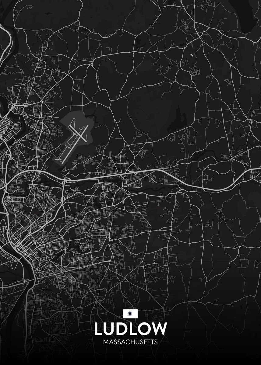 'Ludlow MA' Poster, picture, metal print, paint by IMR Designs | Displate