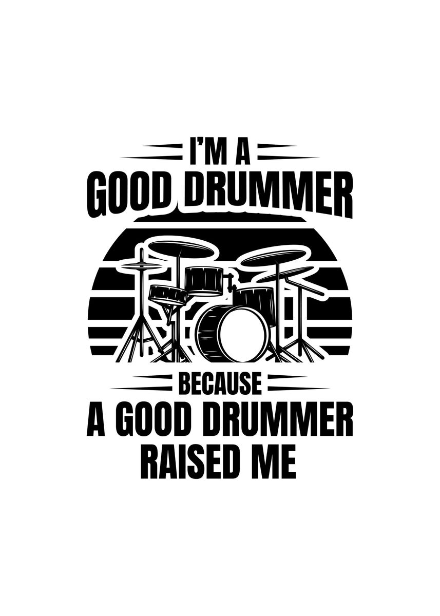 'Playing Drums Music Band' Poster, picture, metal print, paint by TW ...