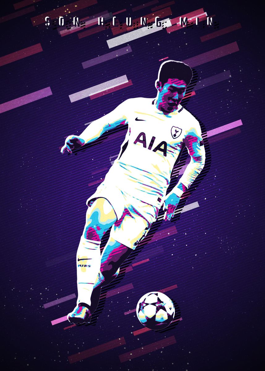 'Football Player Retro' Poster by MatiasCurrie | Displate