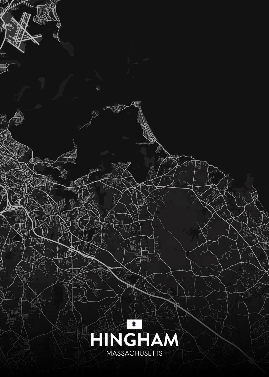 'Hingham MA' Poster by IMR Designs | Displate