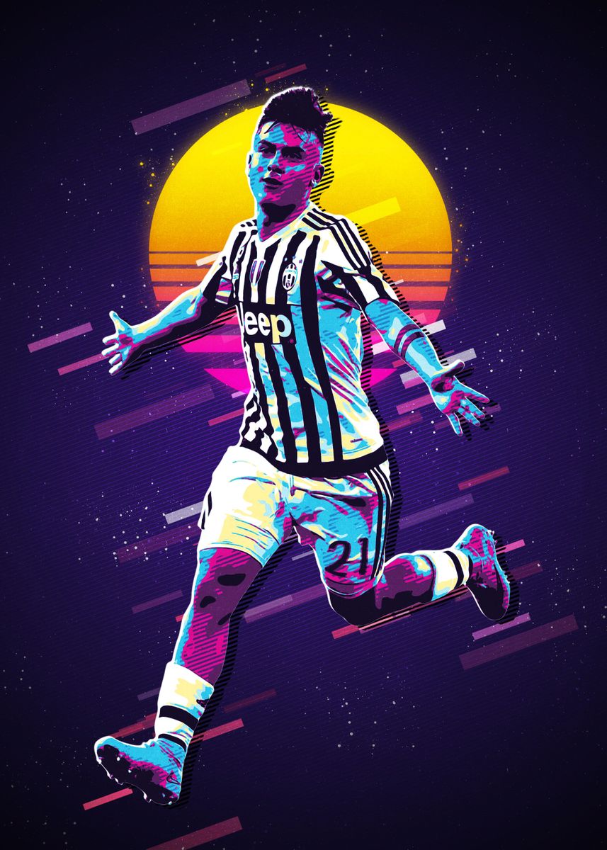 'Paulo Dybala Football ' Poster, picture, metal print, paint by Elysia ...