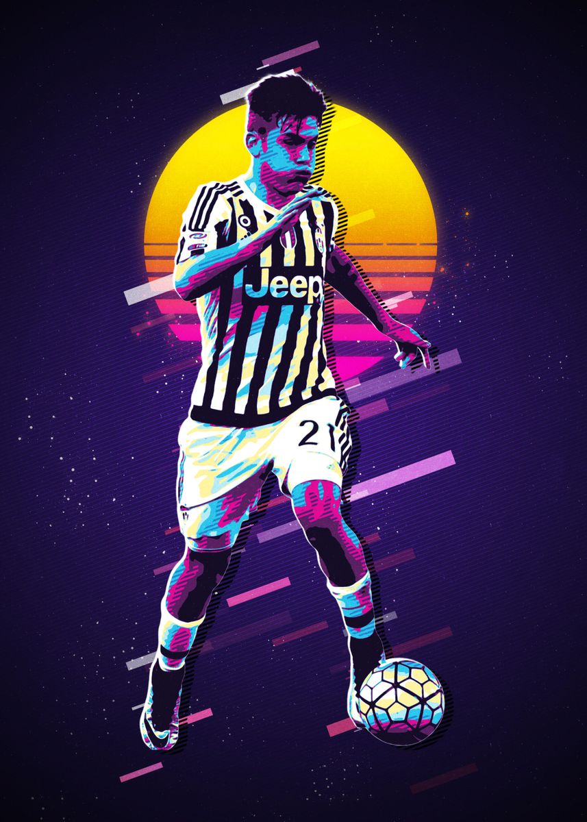 'Paulo Dybala Football ' Poster, picture, metal print, paint by Elysia ...