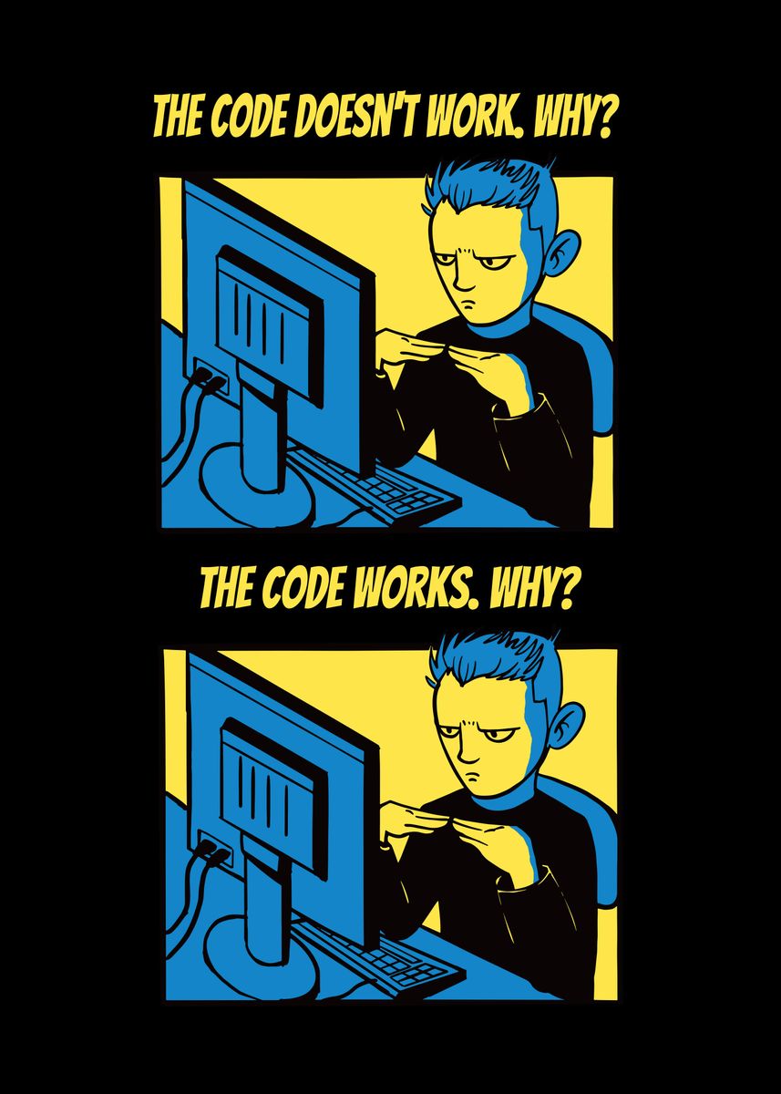 'Software engineer' Poster, picture, metal print, paint by Simon Darren ...