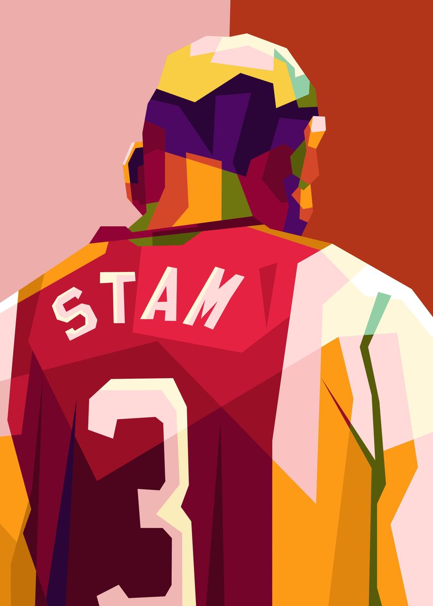 'Jaap stam in wpap art' Poster, picture, metal print, paint by AMIRUDIN ...