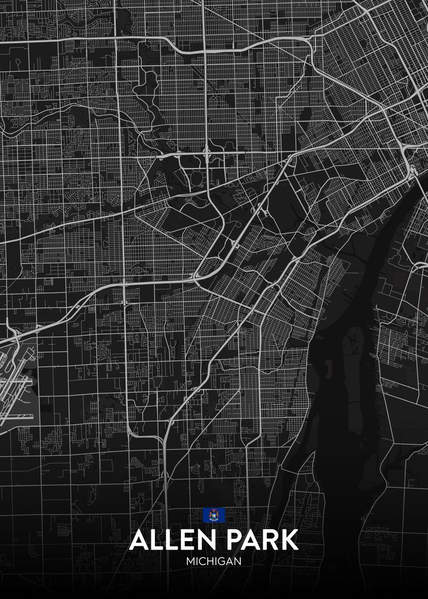 'Allen Park MI' Poster by IMR Designs | Displate