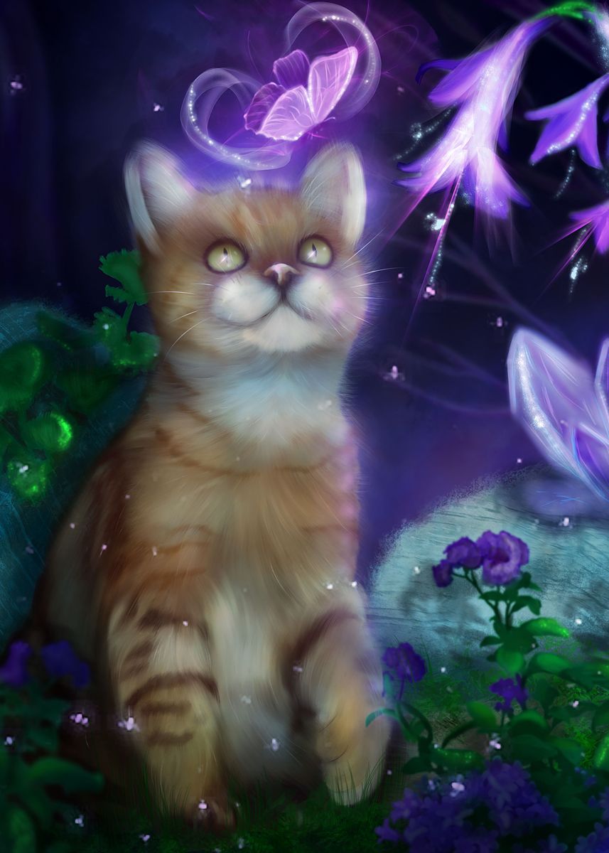 'Shaman cat' Poster by Dee Raven | Displate