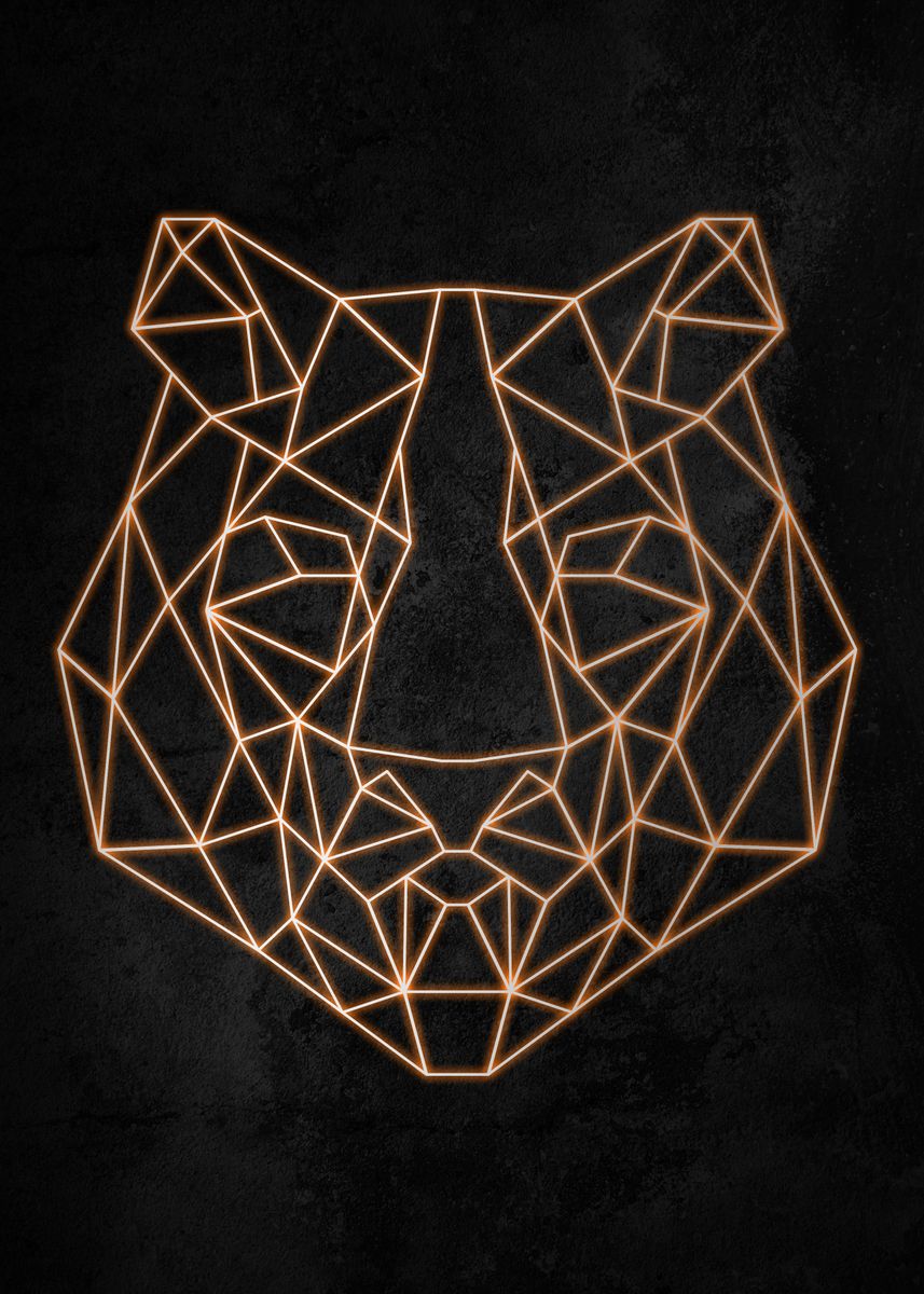 'Tiger Outline' Poster by Ranking | Displate