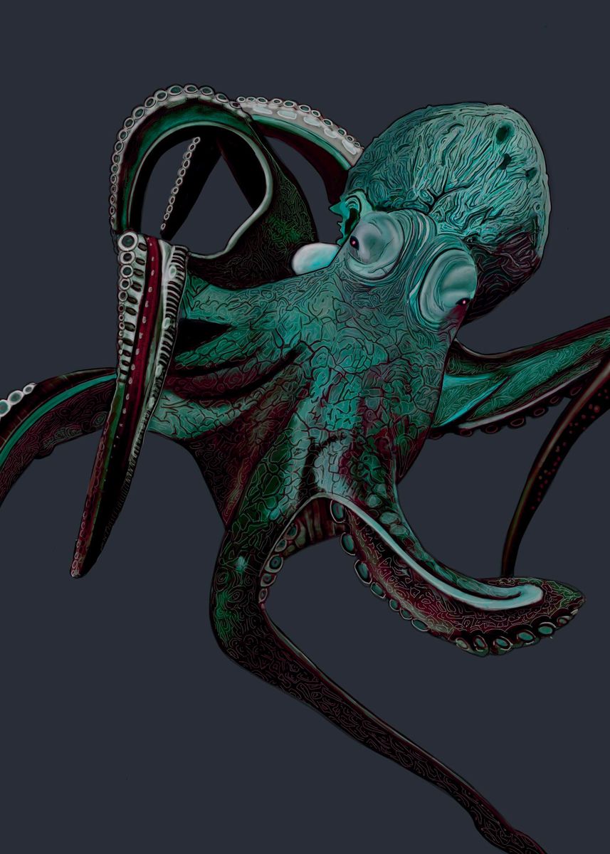 'Ocotpus' Poster by Evie Stamp | Displate