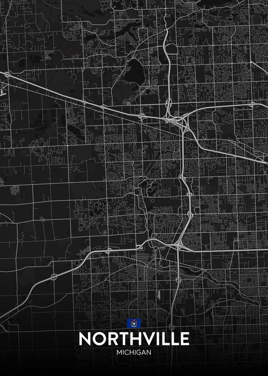 'Northville MI' Poster, picture, metal print, paint by IMR Designs ...