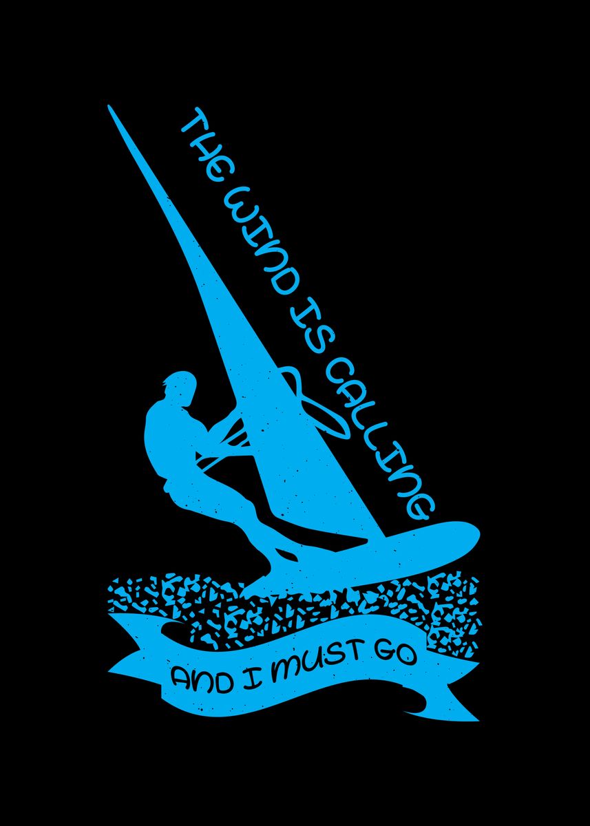 'The Wind Is Calling And I' Poster, picture, metal print, paint by ZS C ...