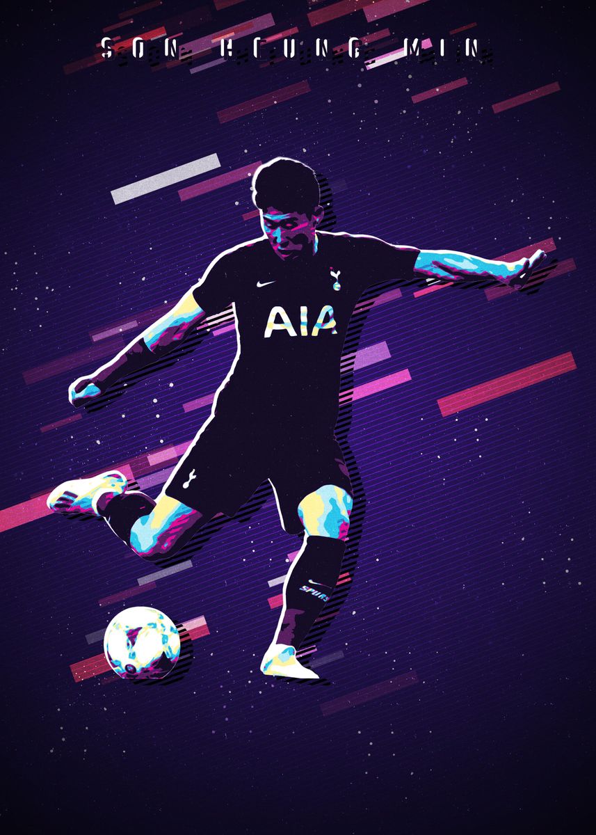 'Football Player Retro' Poster by MatiasCurrie | Displate