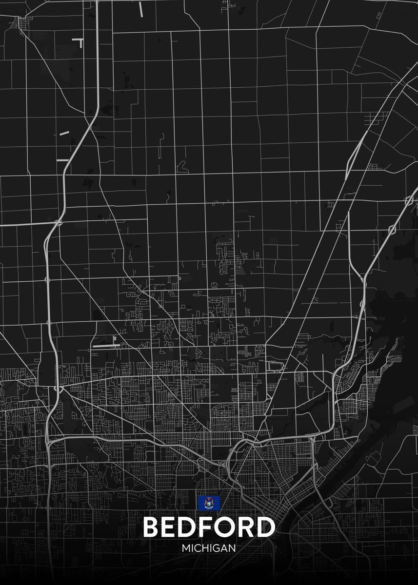 'Bedford MI' Poster by IMR Designs | Displate