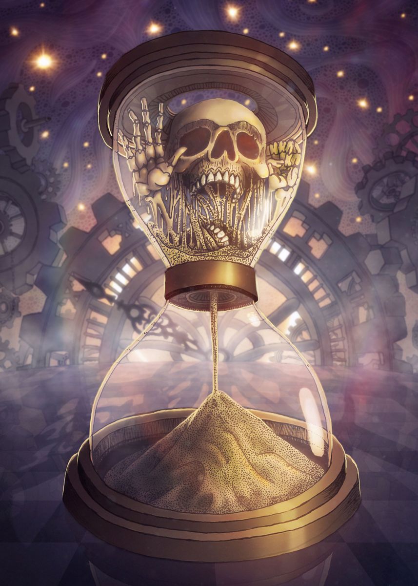 'Chronophobia' Poster, picture, metal print, paint by Th3orion | Displate