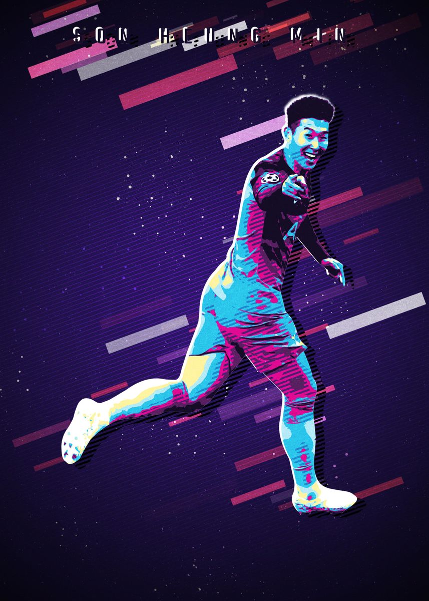 'Football Player Retro' Poster by MatiasCurrie | Displate
