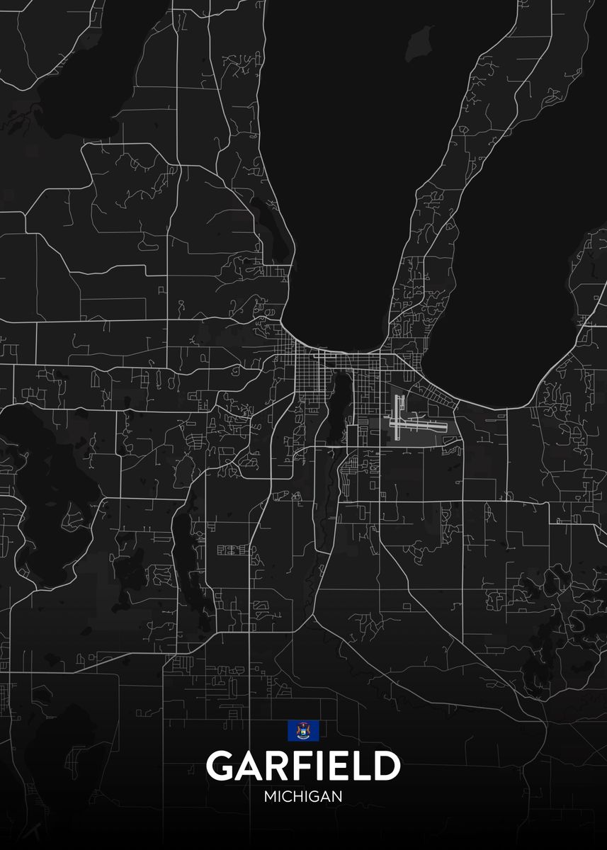 'Garfield MI' Poster, picture, metal print, paint by IMR Designs | Displate