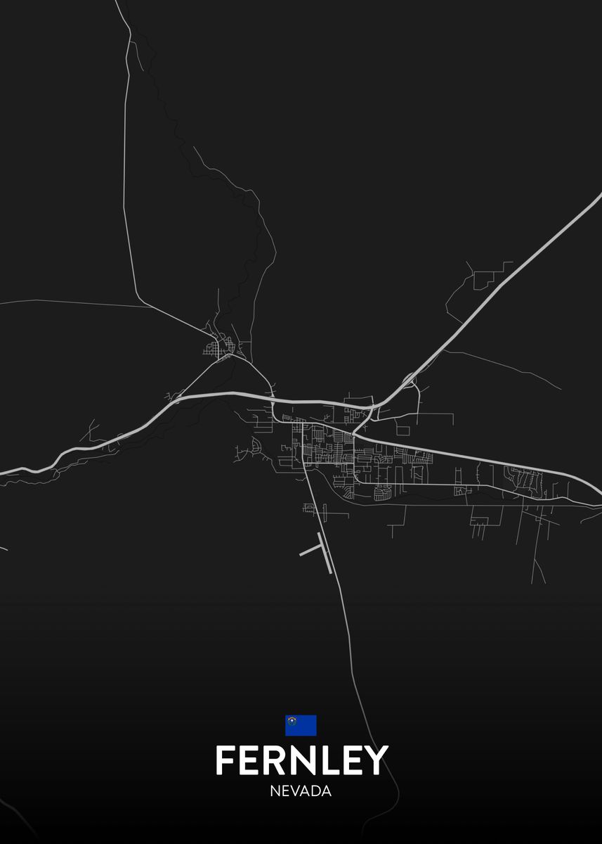 'Fernley NV' Poster, picture, metal print, paint by IMR Designs | Displate