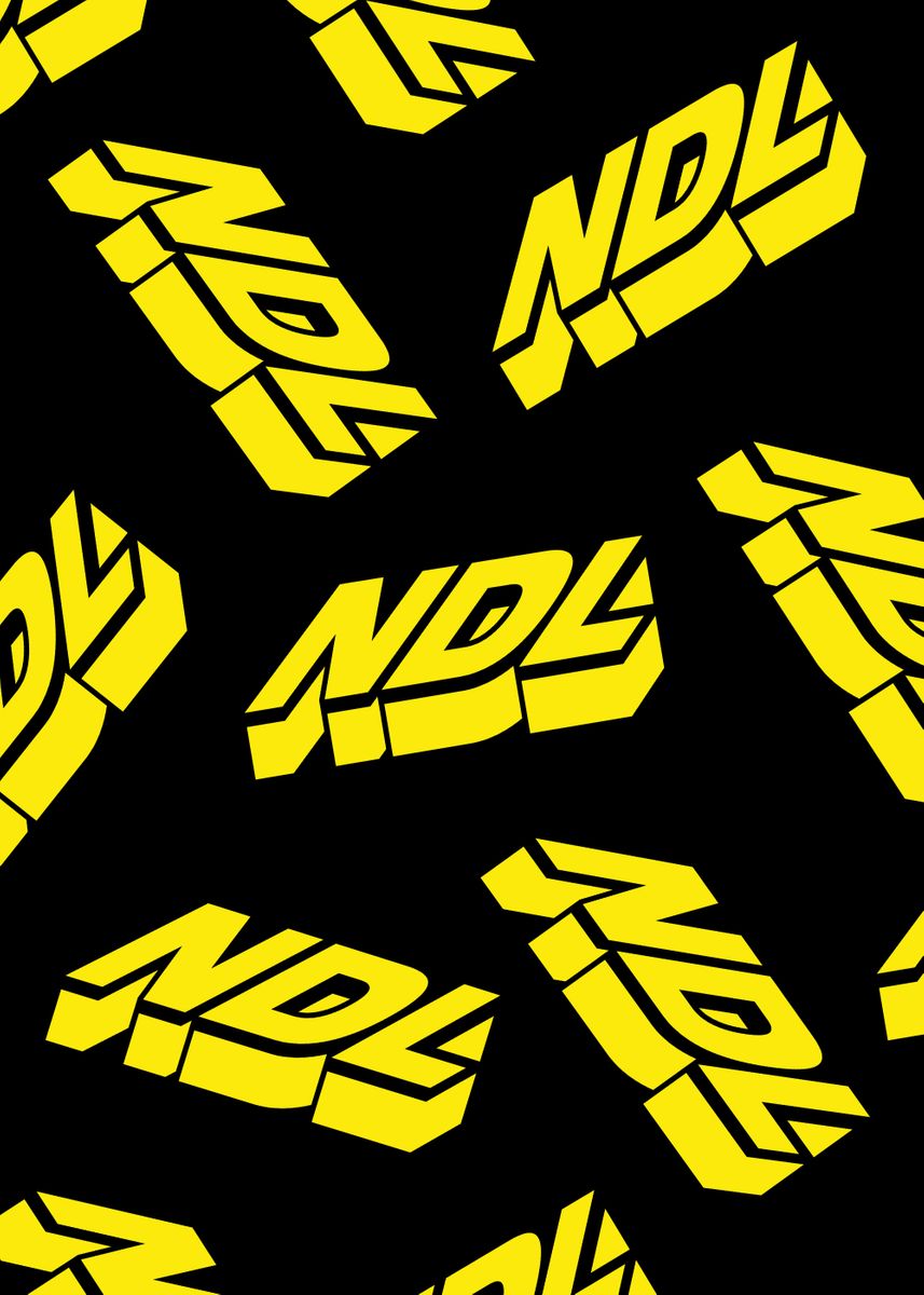 'NDL' Poster, picture, metal print, paint by Niko Omilana | Displate