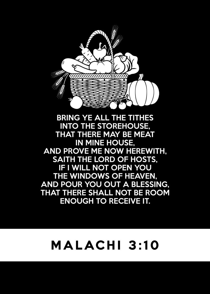 'Malachi 3 10' Poster by ABConcepts | Displate