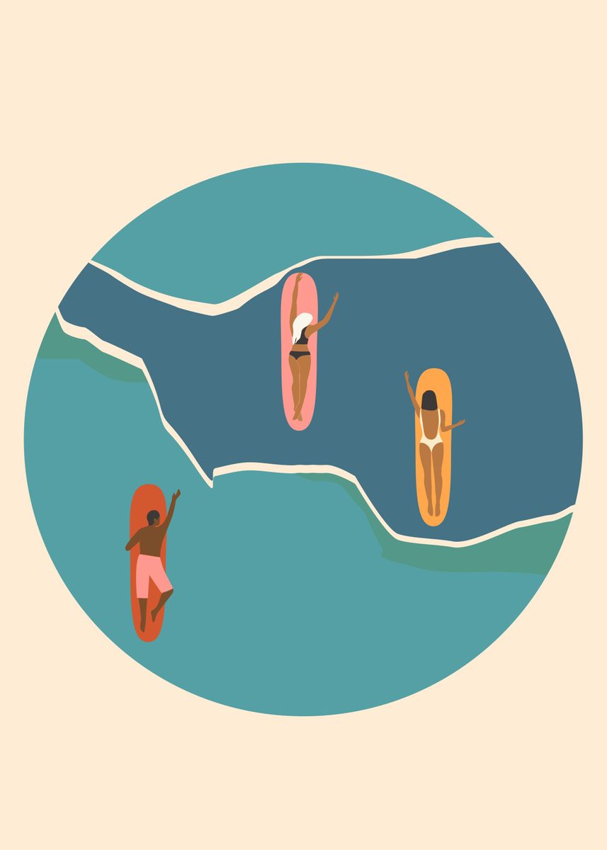 'Ocean Sea Posters' Poster by Human Shadow | Displate