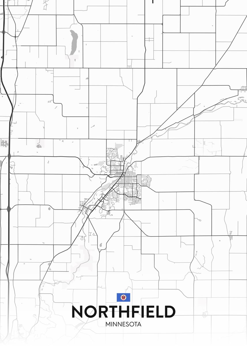 'Northfield MN' Poster, picture, metal print, paint by IMR Designs ...