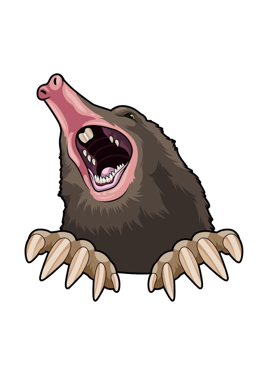 'Angry Mole' Poster by Markus Schnabel | Displate