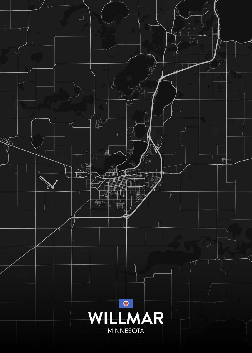 'Willmar MN' Poster by IMR Designs | Displate