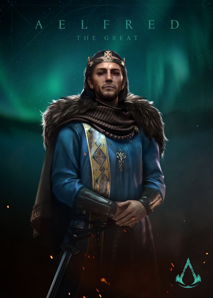 'Aelfred the Great' Poster, picture, metal print, paint by Assassin's ...