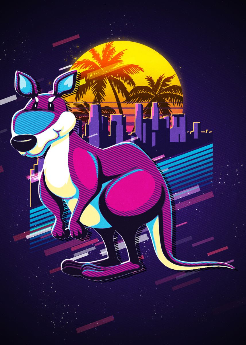 'Kangaroo' Poster by Animal Magic | Displate
