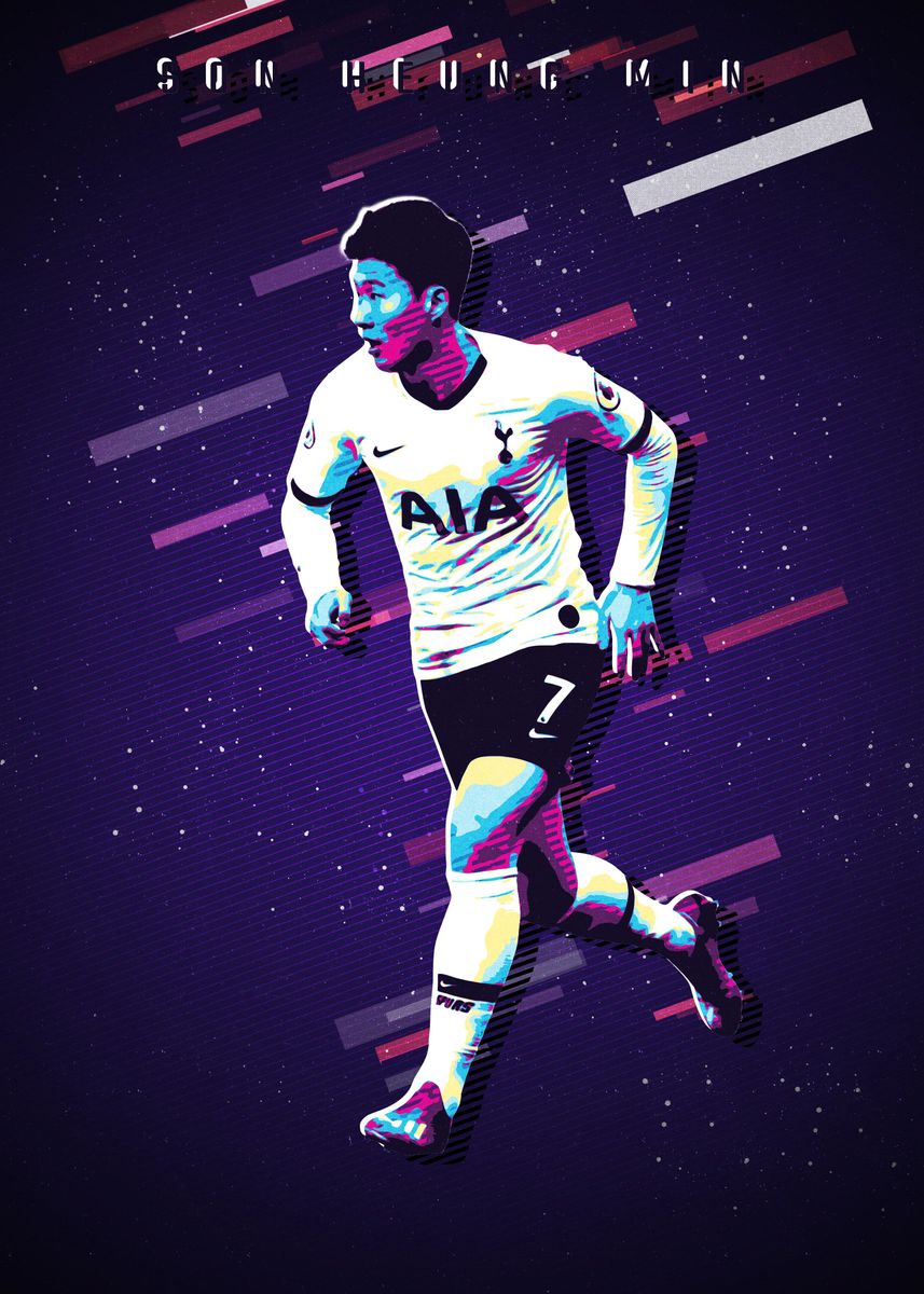 'Football Player Retro' Poster by MatiasCurrie | Displate