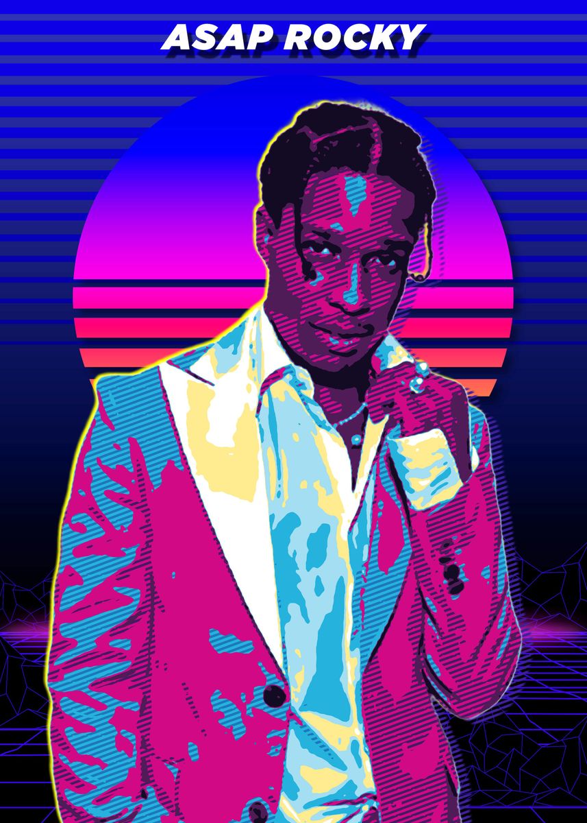 'asap rocky' Poster, picture, metal print, paint by Top Collection ...