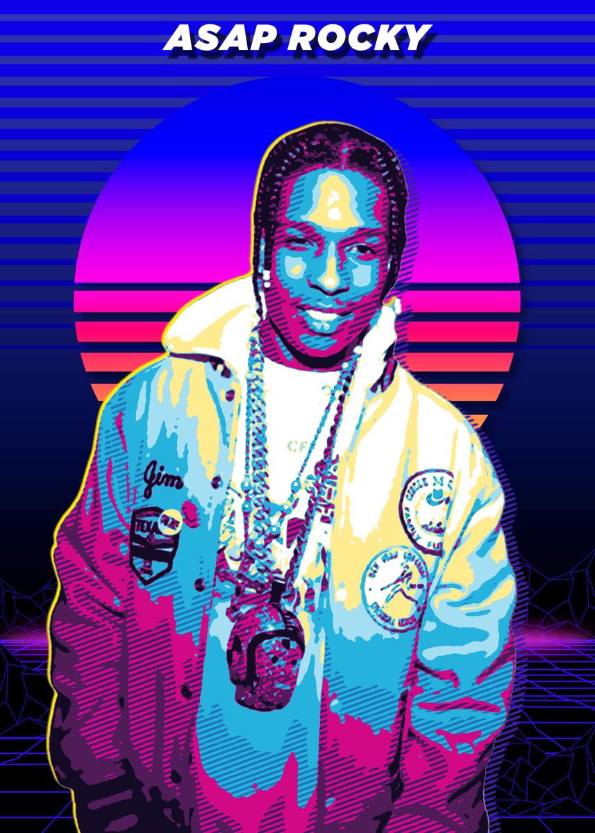 'asap rocky' Poster, picture, metal print, paint by Top Collection ...