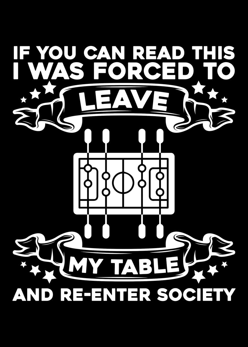 'Foosball Table Soccer' Poster by BobbyBubble | Displate