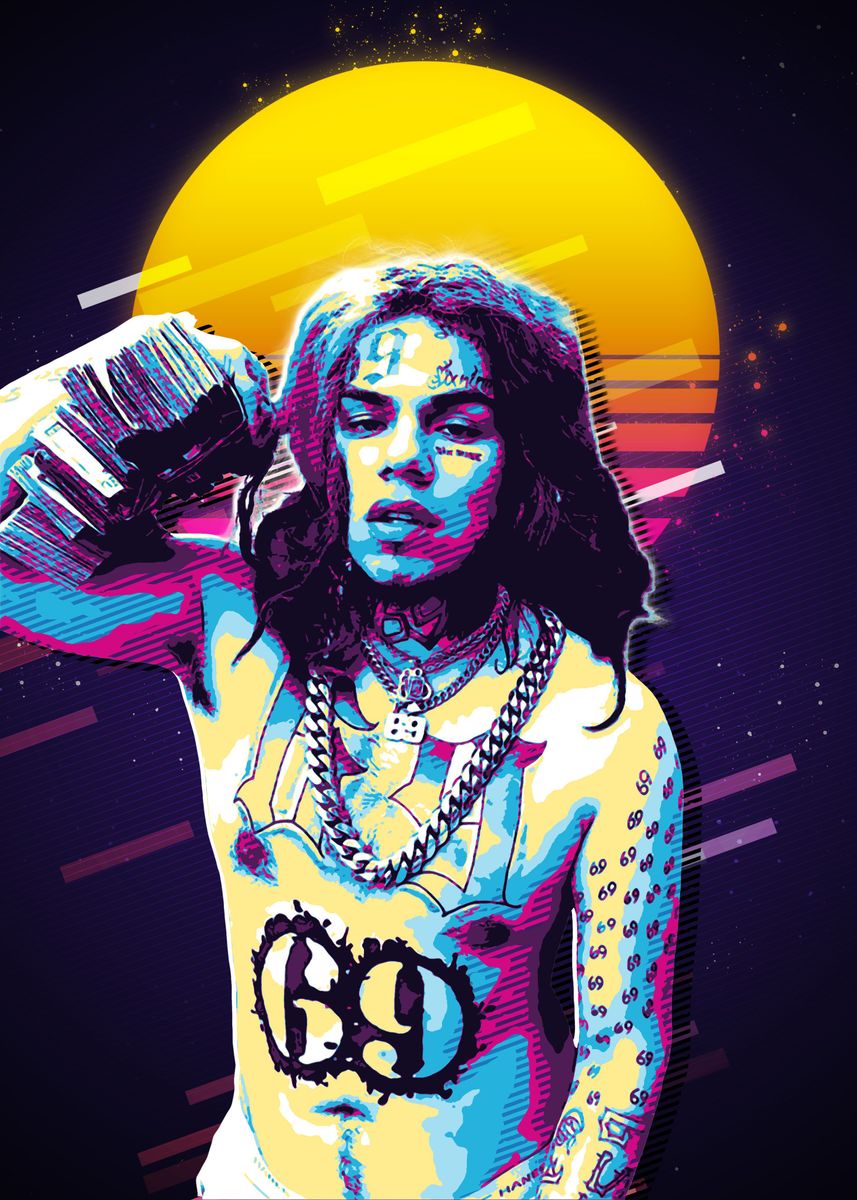 '6ix9ine' Poster by Trending Music Retro | Displate