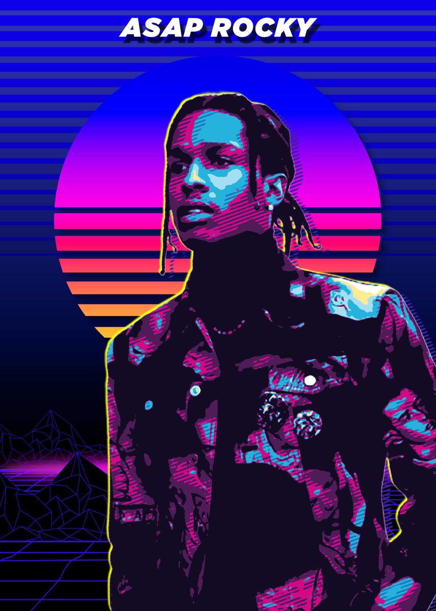 'asap rocky' Poster, picture, metal print, paint by Top Collection ...