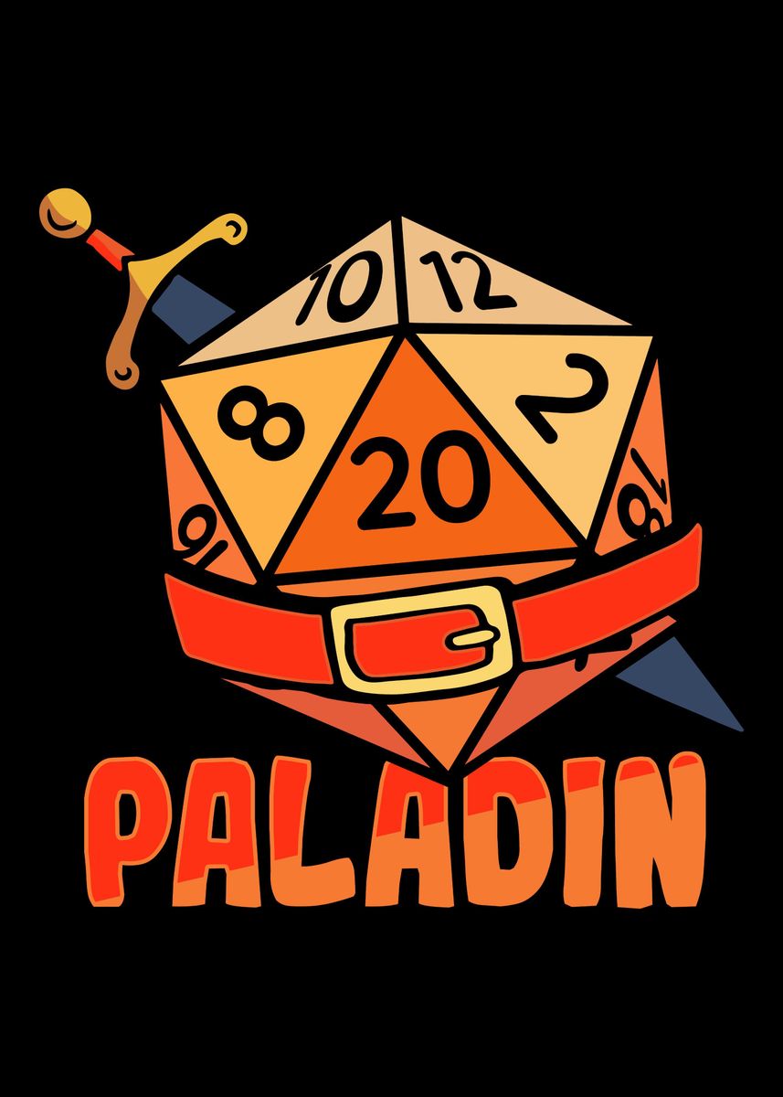 'Role Playing RPG Paladin' Poster by Michael | Displate